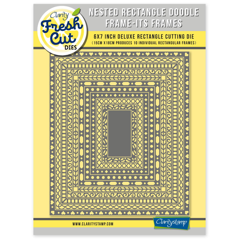 Nested Rectangle Doodle Frame-its Frames Die Set – Clarity Crafts