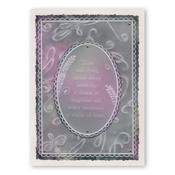 Nested Scallops Rectangles A5 Groovi Plate – Claritystamp
