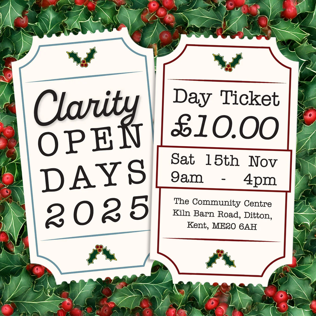Open Days and Workshops 2025 – Clarity Crafts