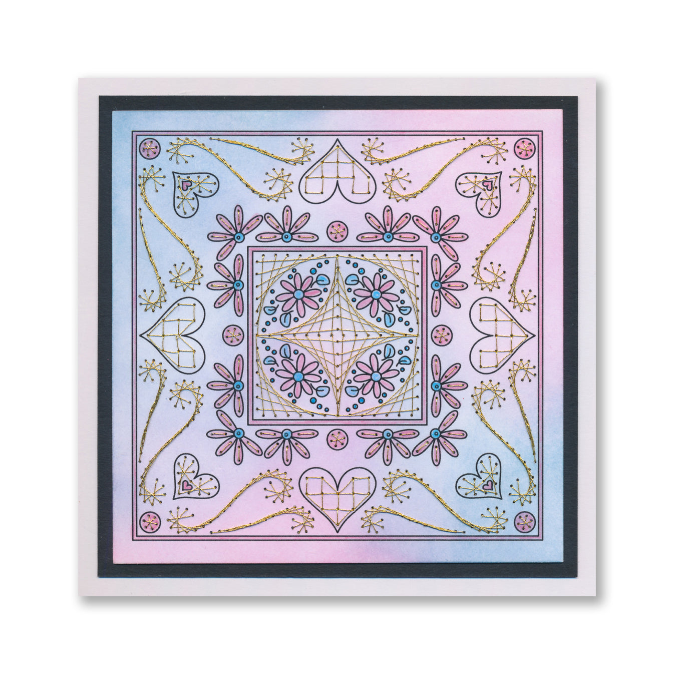 Paper Stitch by Clarity - 01 - Hearts & Swirls Embroidery Card Pack ...