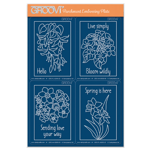 Mini Makes - Floral Mini Groovi Plate Collection – Claritystamp