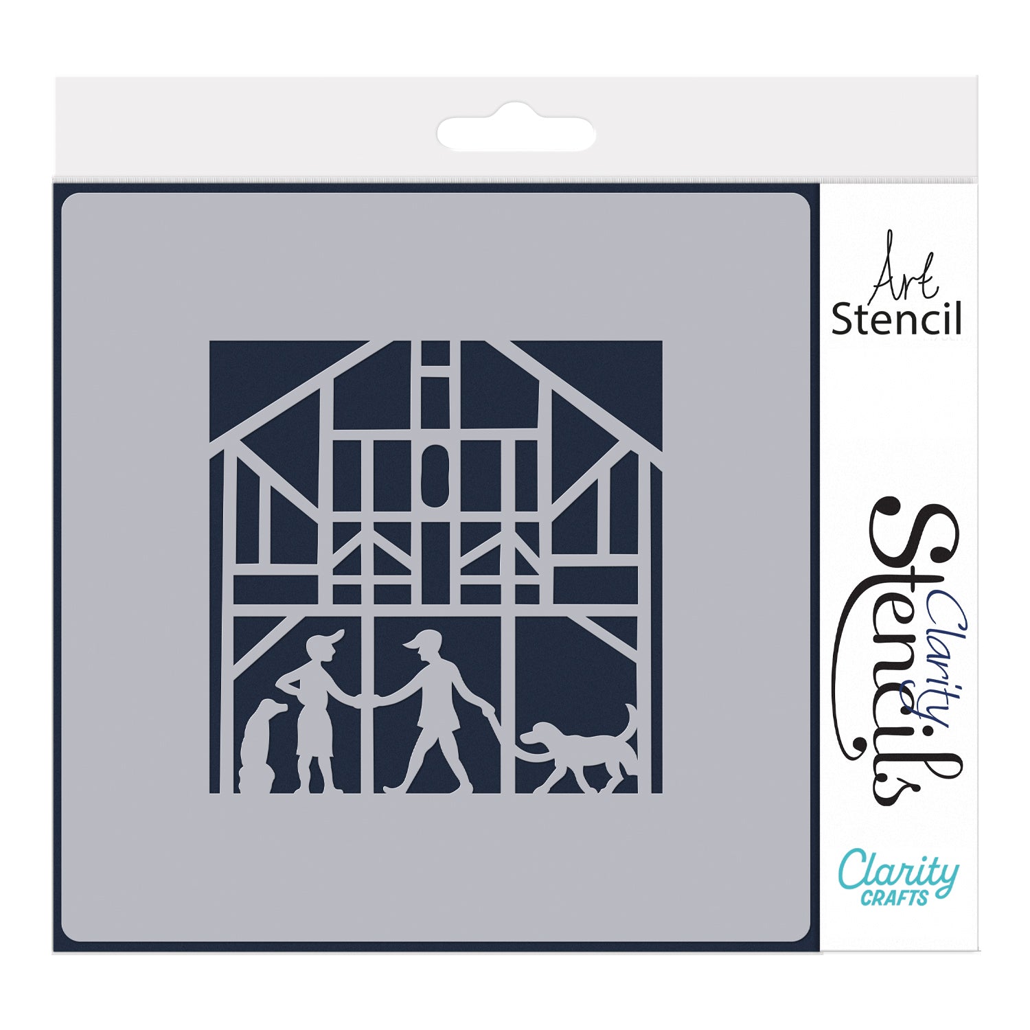 Best Friends 7" x 7" Stencil – Clarity Crafts