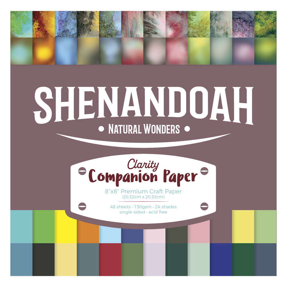 Shenandoah Companion Paper 8" x 8" (Single-Sided) – Clarity Crafts
