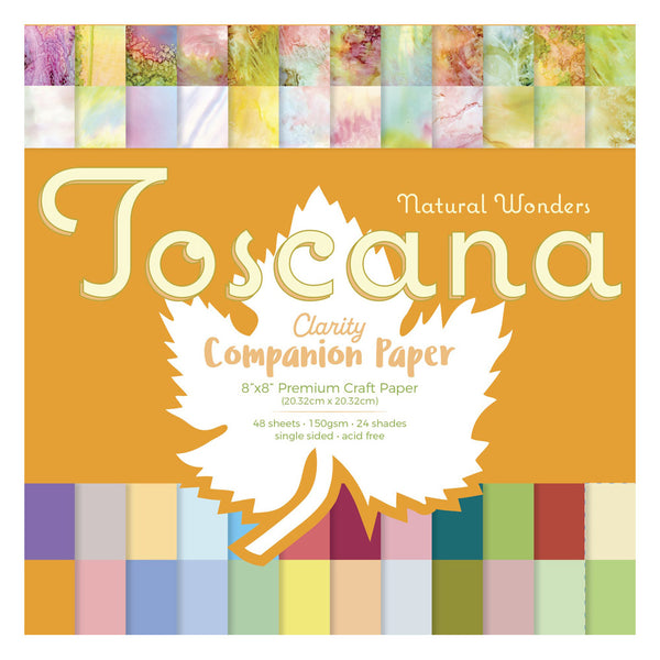 Toscana Companion Paper 8" x 8" (Single-Sided) – Claritystamp