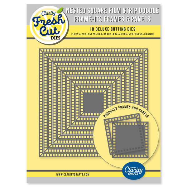 Nested Square Film Strip Doodle Frame-Its Frames & Panels Die Set ...
