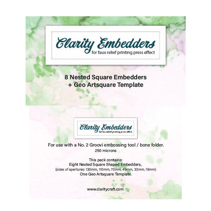 Nested Square Embedders with Geo Templates – Claritystamp