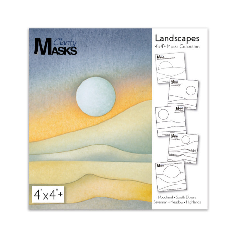 Landscape Masks Collection 4" x 4" (5x Masks) – Claritystamp