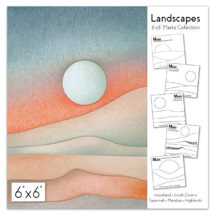 Landscape Masks Complete Collection 6" x 6" – Clarity Crafts