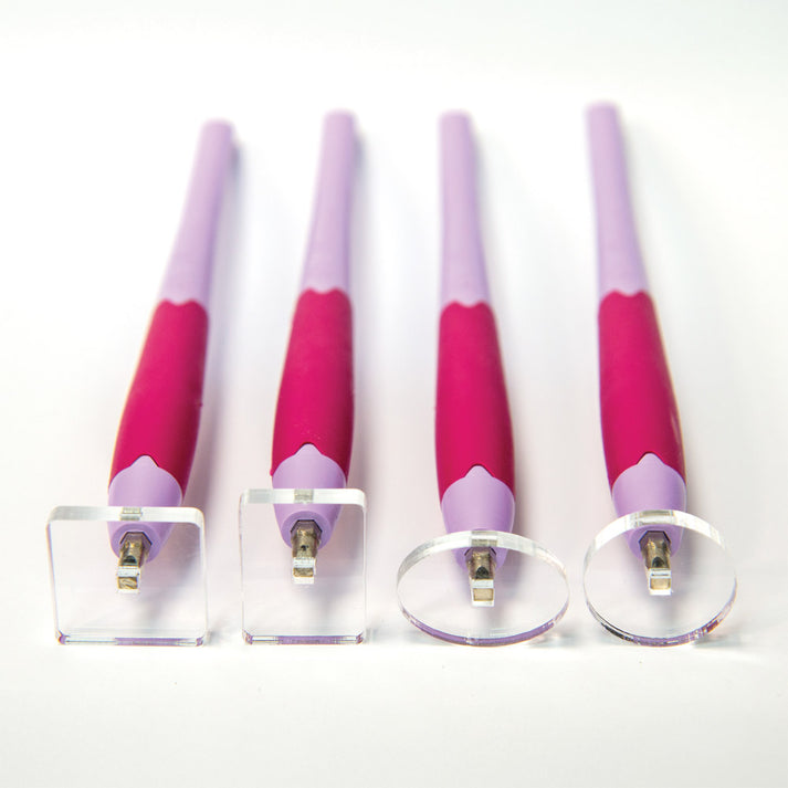 Clarity Stamp Pens - Set of 4 - Square, Circle, Rectangle & Oval ...