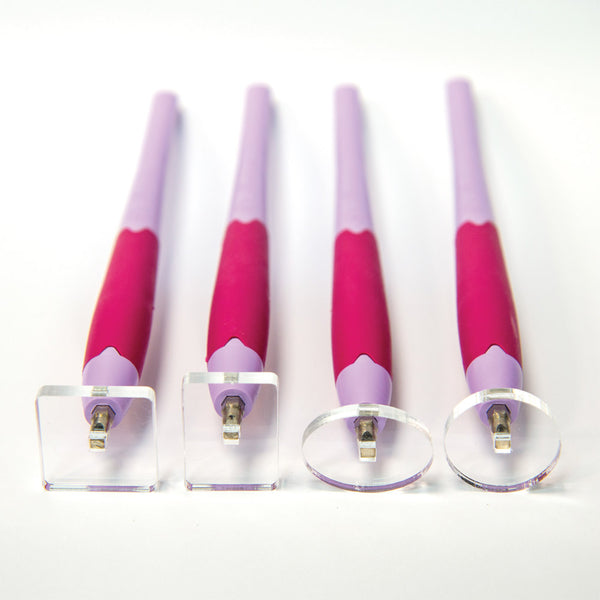 Clarity Stamp Pens - Set of 4 - Square, Circle, Rectangle & Oval ...