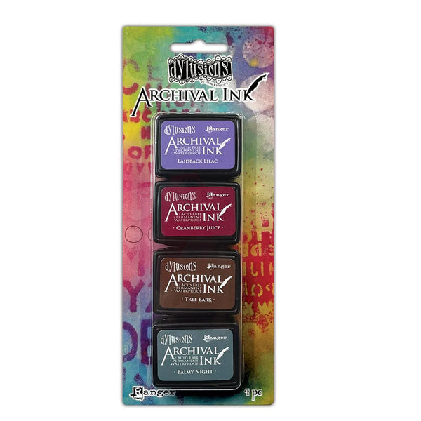 Dylusions Mini Archival Ink Pads Kit 4 - Laidback Lilac – Claritystamp