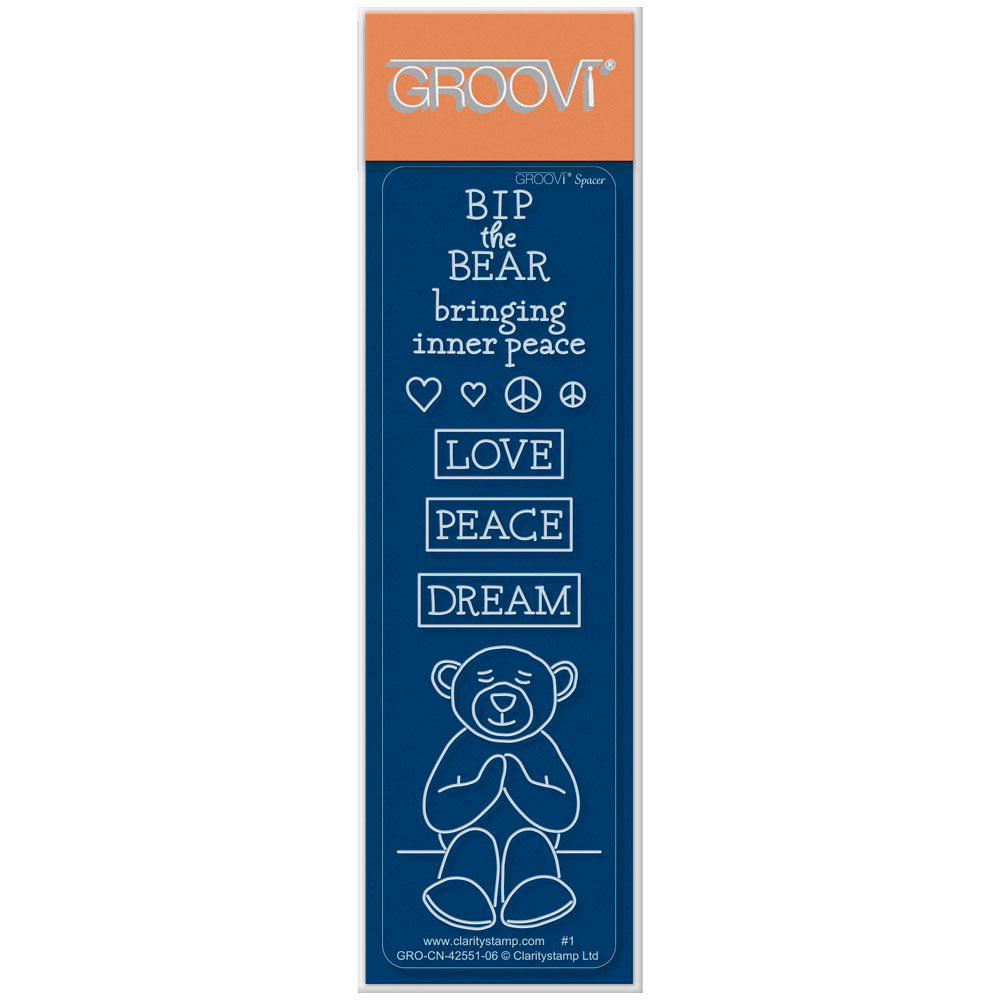 BIP the Bear Characters Groovi Spacer Plate – Clarity Crafts