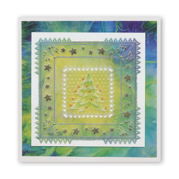 Barbara's Christmas Tree Sampler A4 Square Groovi Plate – Clarity Crafts