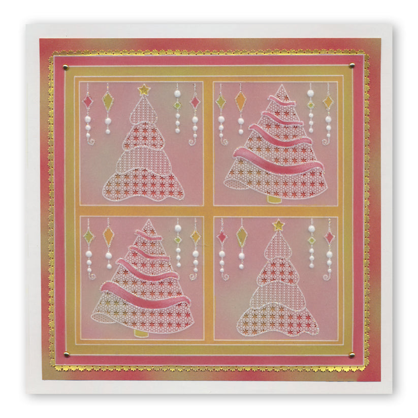 Barbara's Christmas Tree Sampler A4 Square Groovi Plate – Clarity Crafts