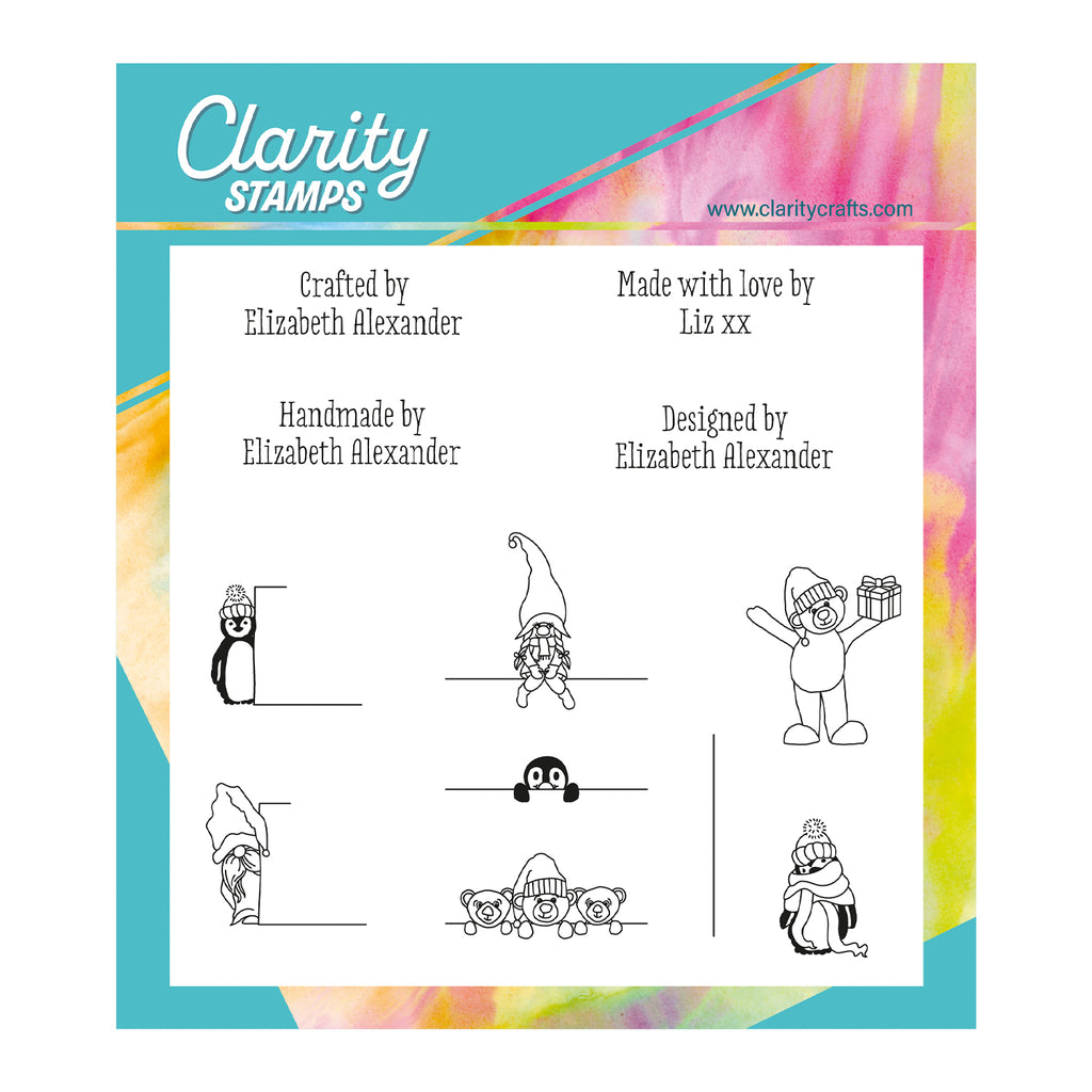 Cute Christmas Personalised Stamp Set – Claritystamp