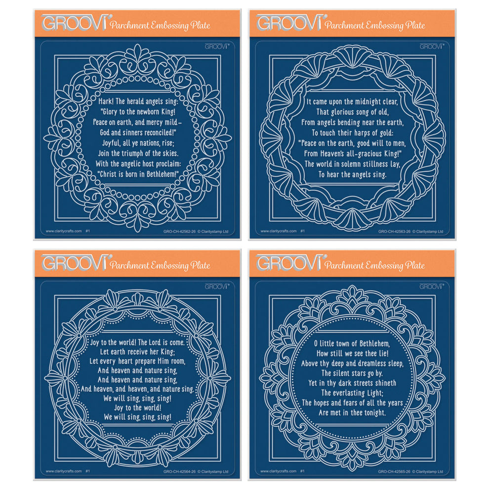 Midi Framed Christmas Hymns - Set 1 Midi Groovi Plate Collection ...
