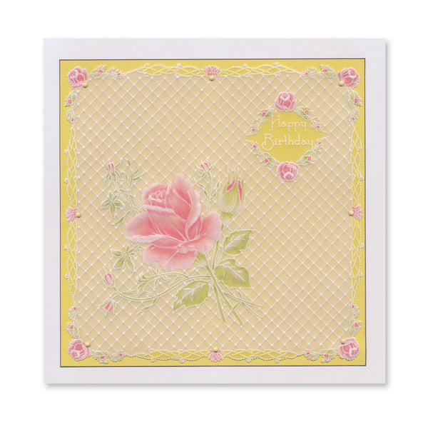 Jayne's Floral Sampler A4 Groovi Plate – Clarity Crafts
