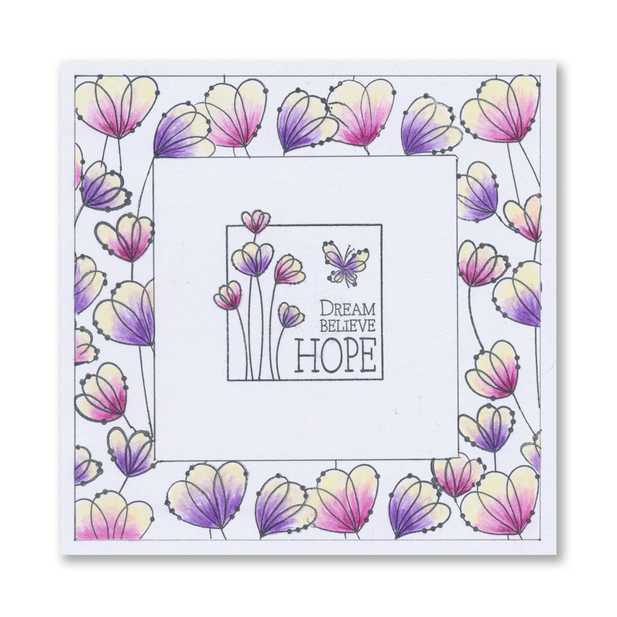 KISS by Clarity - Tina's Flowers Sampler A4 Stamp Set – Clarity Crafts