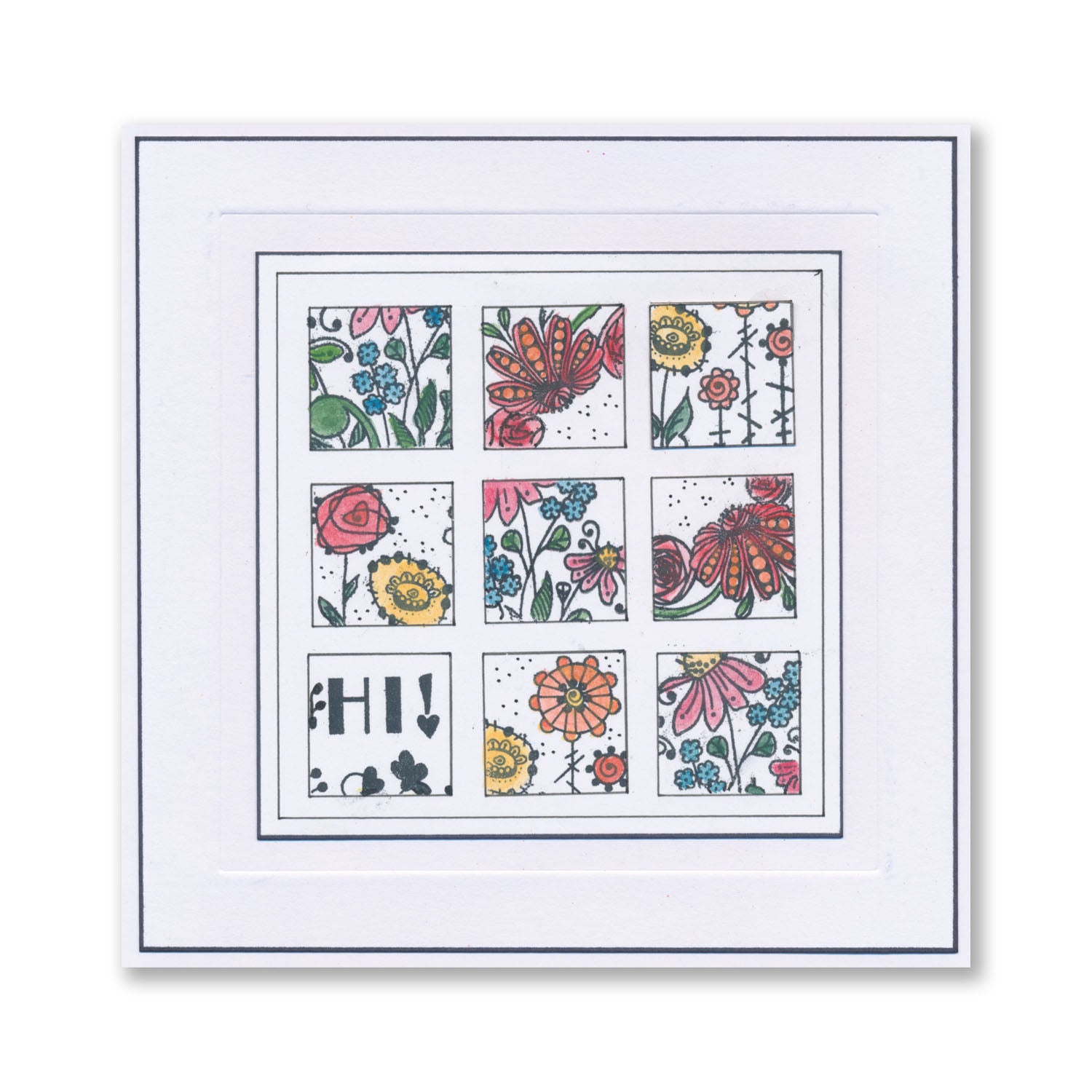 KISS by Clarity - Tina's Flowers Sampler A4 Stamp Set – Clarity Crafts