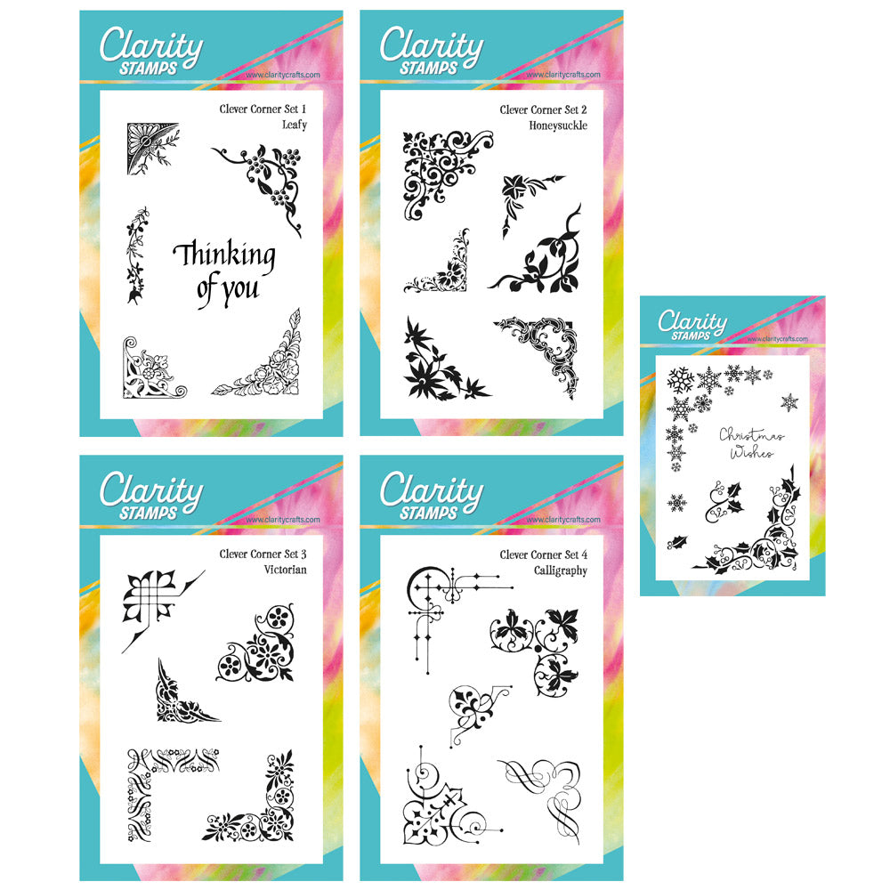 Clarity Clever Corners A6 & A7 Stamp Collection – Claritystamp