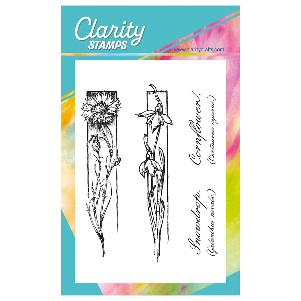 Bijou Wild Flowers A6 Stamp Set – Claritystamp