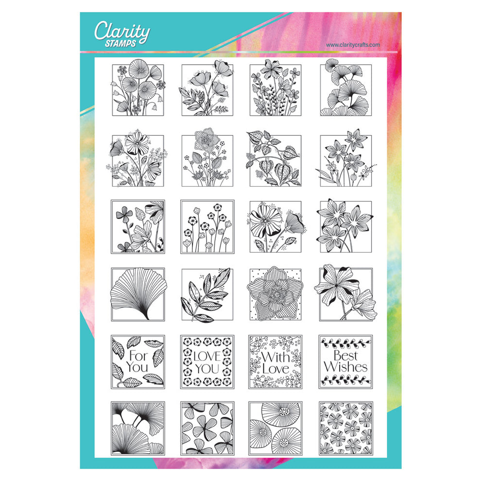 Floral Spray Sampler A4 Stamp Set – Clarity Crafts