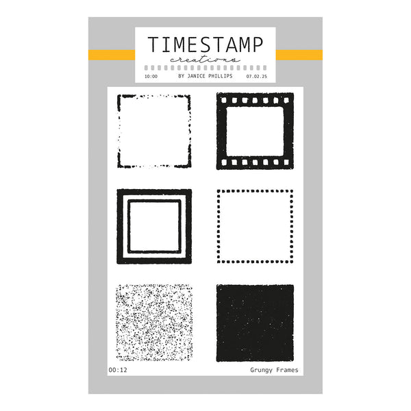 Timestamp Creations by Janice Phillips - Grungy Frames A6 Stamp Set ...