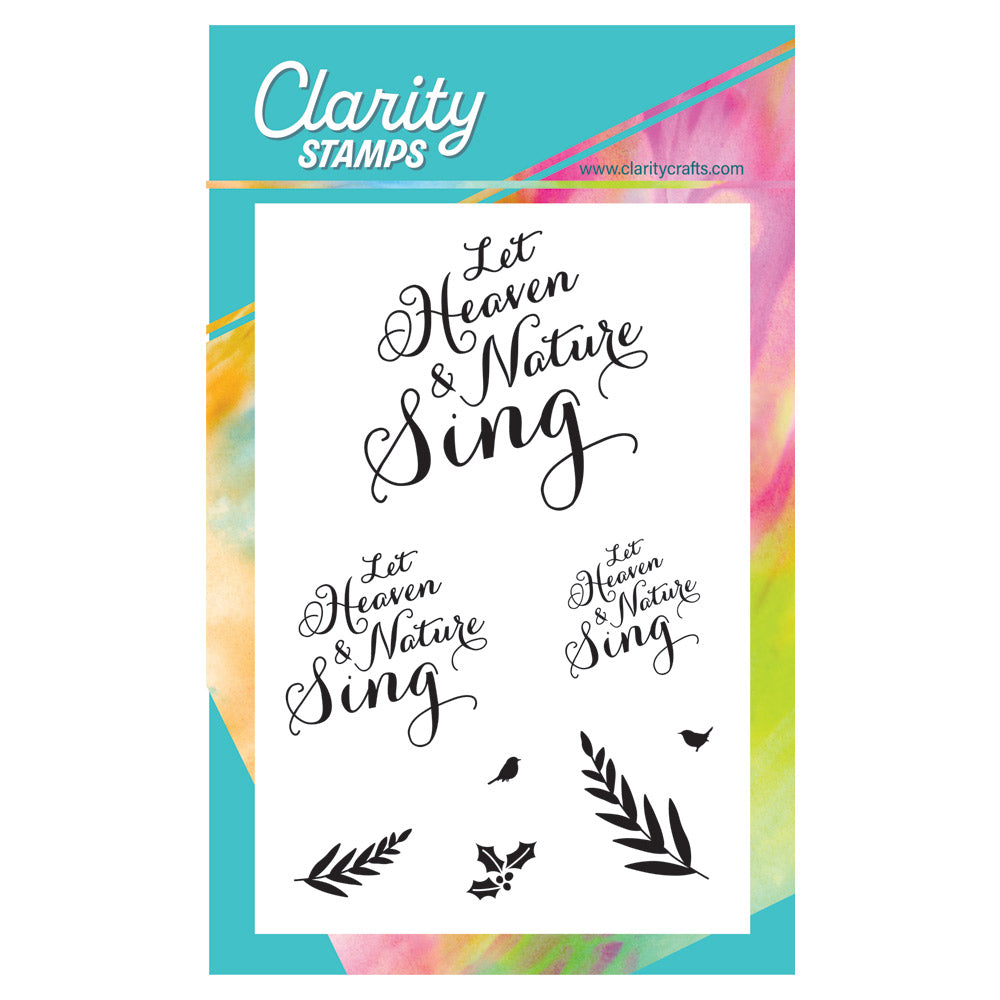 Let Heaven & Nature Sing A6 Stamp Set – Claritystamp