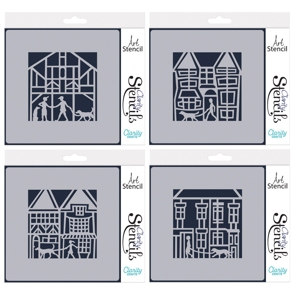 Best Friends 7" x 7" Stencil Collection – Clarity Crafts