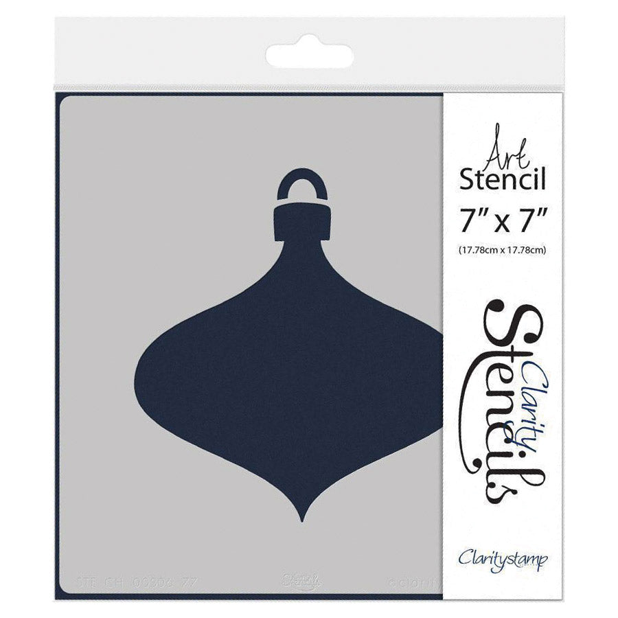 Christmas Bauble Shape 7" x 7" Stencil – Clarity Crafts