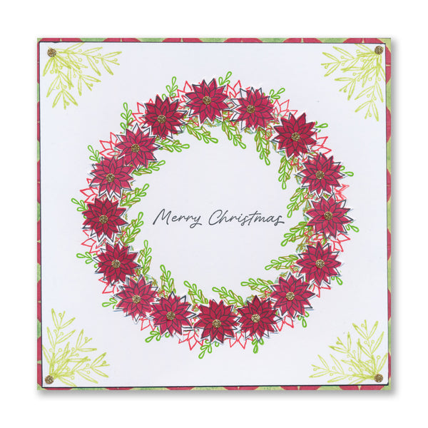 Holly & Cobblestone Wall A6 Stamp & Mask Set – Claritystamp