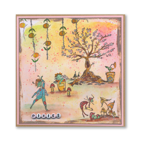 Pixie Meadow - Blossom Hill A6 Stamptagious Stamp Set – Claritystamp