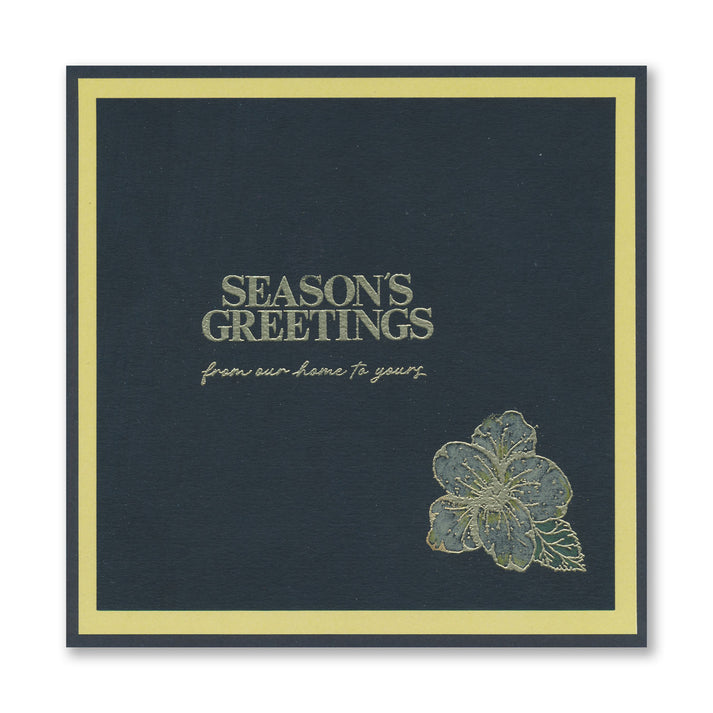 Tina Morris's Season's Greetings Flowers A5 Square Stamp & Mask Set ...