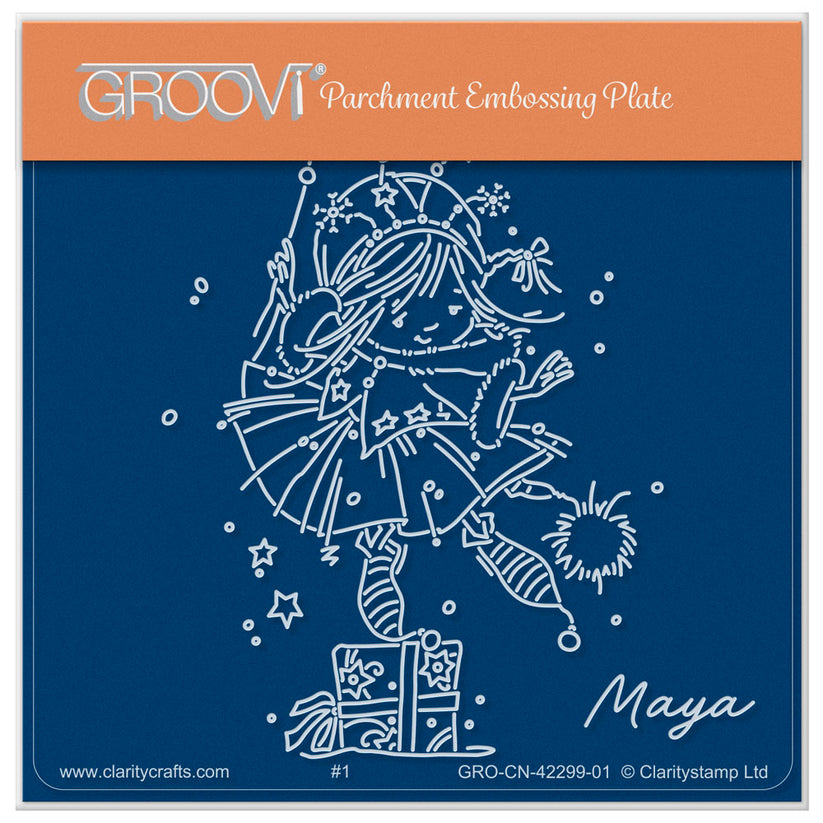 Maya - Sprite Poppet A6 Square Groovi Plate – Clarity Crafts