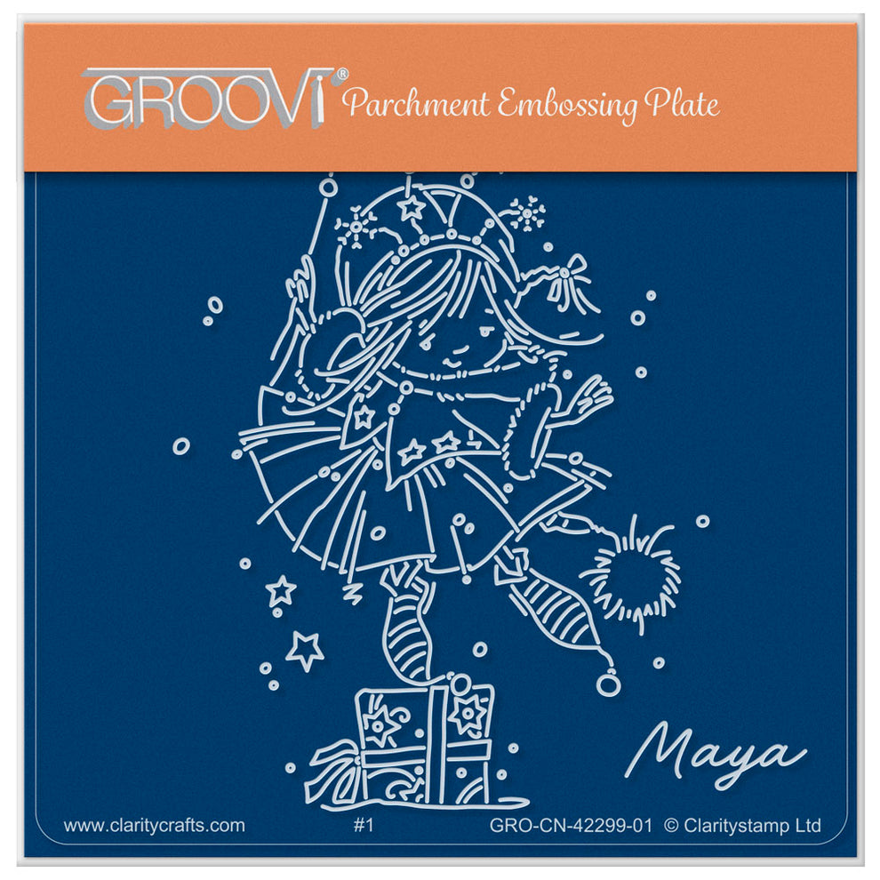 Maya - Sprite Poppet A6 Square Groovi Plate – Clarity Crafts