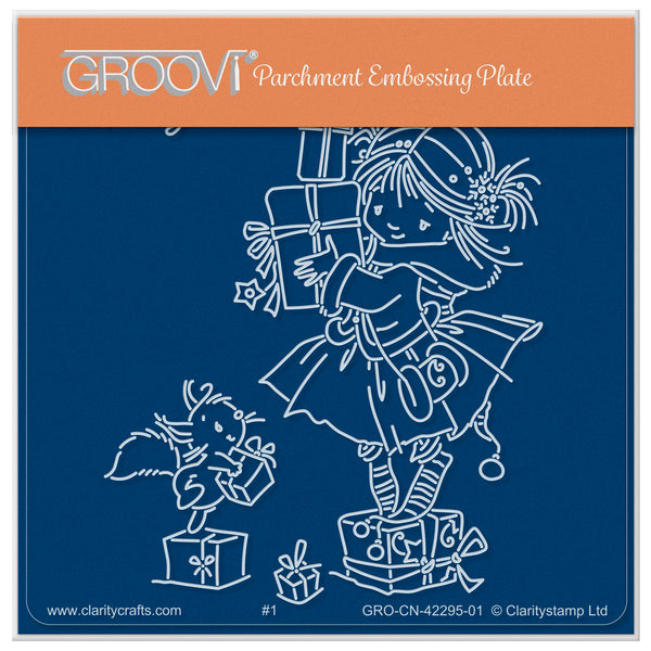 Molly - Sprite Poppet A6 Square Groovi Plate – Claritystamp