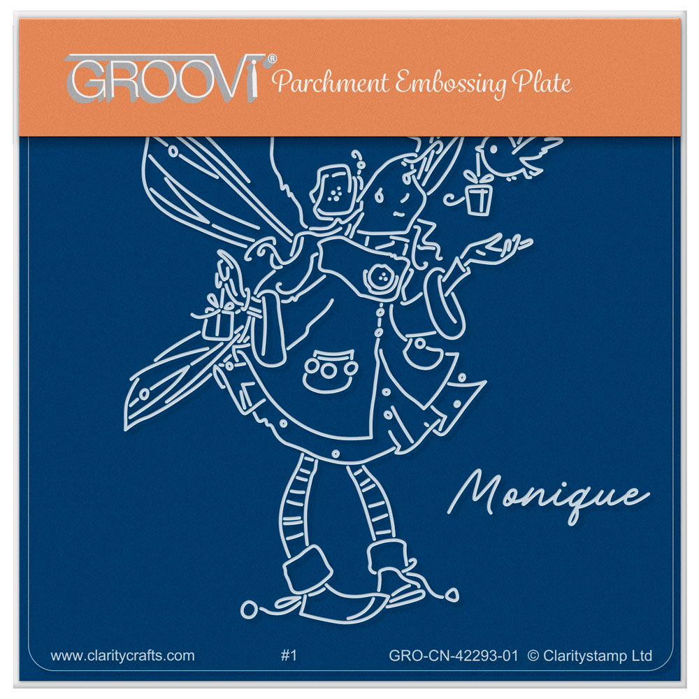 Monique - Pixie Poppet A6 Square Groovi Plate – Claritystamp