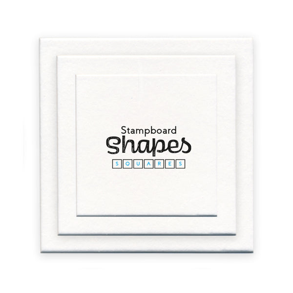 Clarity Stampboard Shapes - Squares - 60 pieces – Claritystamp