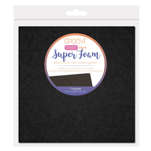 12" x 12" Black Super Foam – Claritystamp