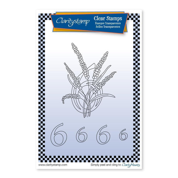 Floral Numbers - 6 - A6 Stamp Set – Claritystamp