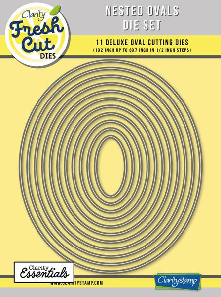 Nested Ovals Die Set Clarity Fresh Cut Dies – Claritystamp