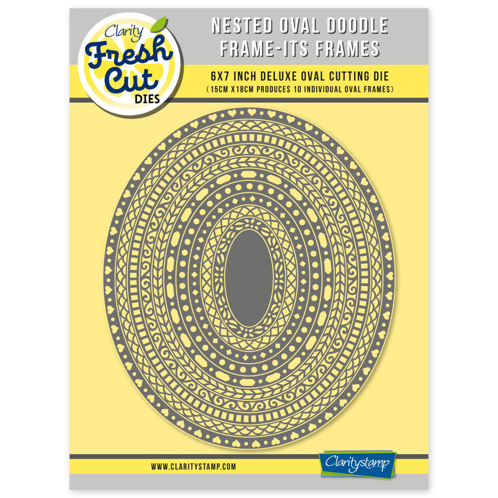 Nested Oval Doodle Frame-its Frames Die Set – Clarity Crafts