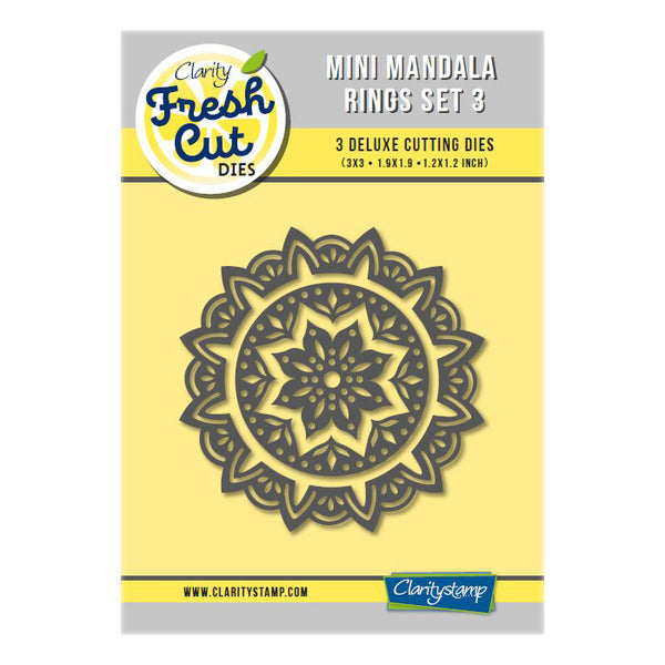Mini Mandala Rings Set 3 Clarity Fresh Cut Die – Claritystamp