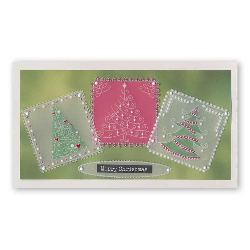 Barbara's Christmas Tree Sampler A4 Square Groovi Plate – Clarity Crafts
