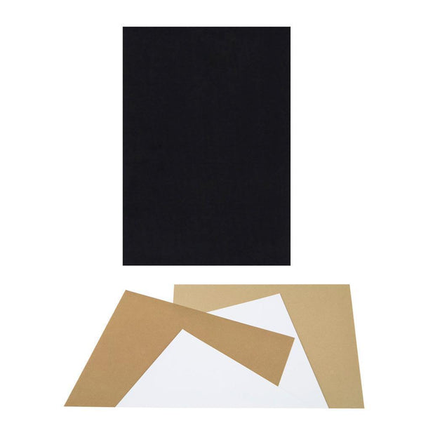 Black, Buff & Light Buff A4 Paper x30 – Claritystamp