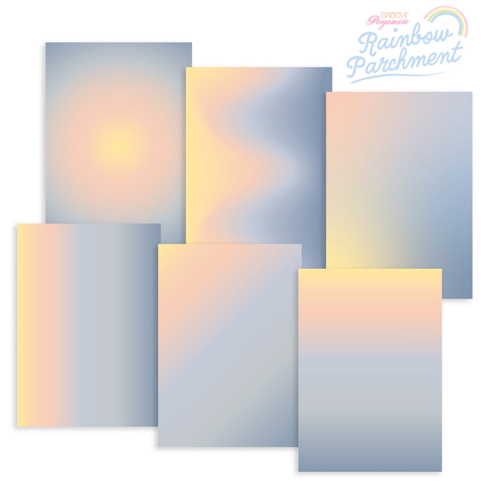 Rainbow Parchment - California Sunset A4 – Clarity Crafts