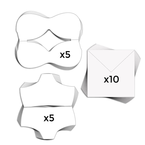Knickers & Bra Card Blanks & Envelopes – Claritystamp