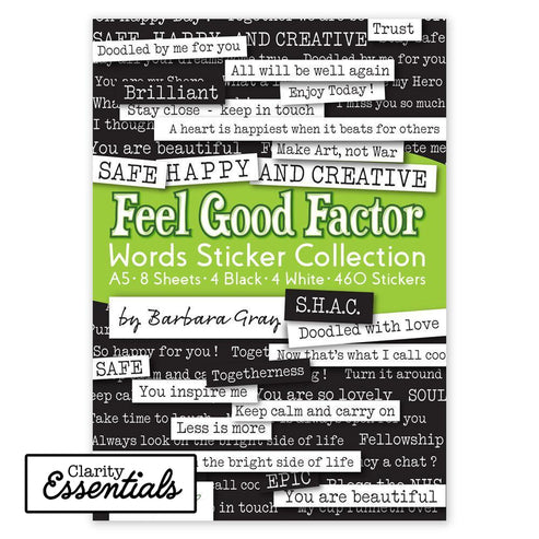 Feel Good Factor Words Sticker Collection – Clarity Crafts