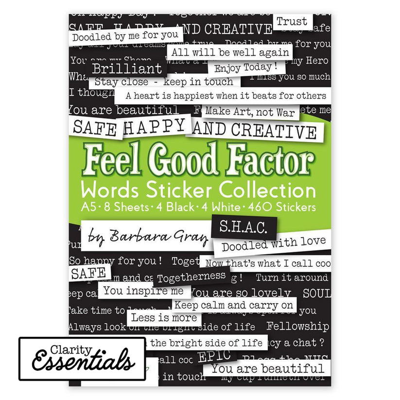 Feel Good Factor Words Sticker Collection – Clarity Crafts