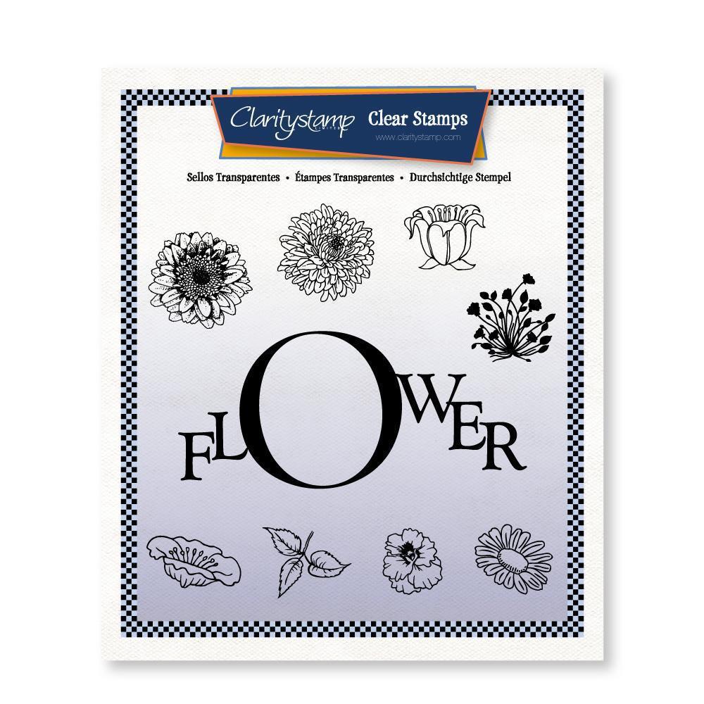 Flower Framer A5 Square Stamp & Mask Set – Claritystamp